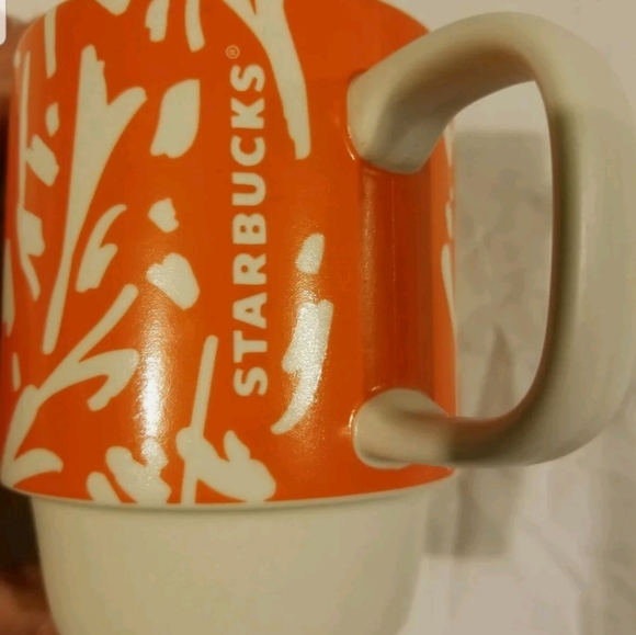 Starbucks | Dining | Starbucks Coffee Mug Cup 2oz 216 Orange White ...